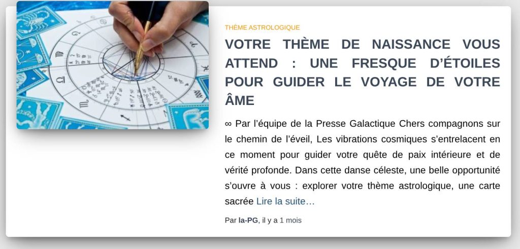 IL EST TEMPS DE DÉVOILER VOTRE PLAN DE VIE RÉEL – Presse Galactique